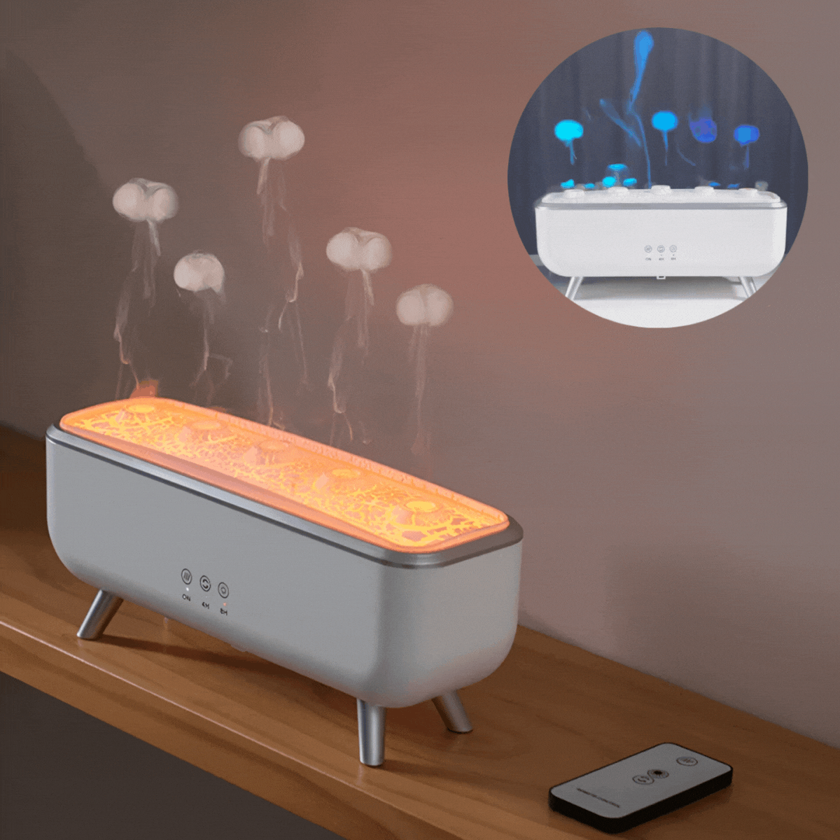 JellyMist™ | Diffuser & Luftbefeuchter | LED Aromadiffuser mit Farbwec ...